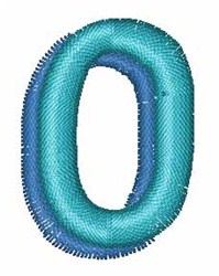 Shadow Number 0 Embroidery Design | AnnTheGran.com