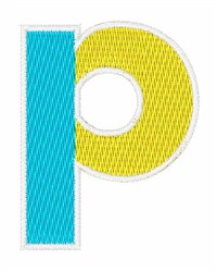 Color Wheel Font p Embroidery Design | AnnTheGran.com