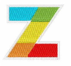 Color Wheel Font z Embroidery Design | AnnTheGran.com