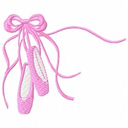 Ballet Shoes Embroidery Design | AnnTheGran.com