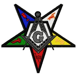 OES Past Patron Embroidery Design | AnnTheGran.com