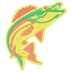 Salmon Fish Embroidery Design | AnnTheGran.com