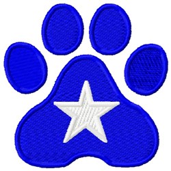 Paw Print & Star Embroidery Design | AnnTheGran.com