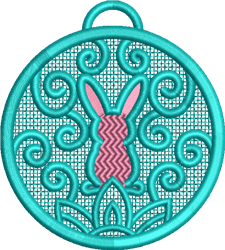 FSL Easter Bunny Earring Embroidery Design | AnnTheGran.com
