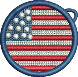 FSL USA Flag Embroidery Design | AnnTheGran.com