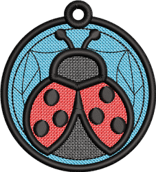 FSL Ladybug Embroidery Design | AnnTheGran.com