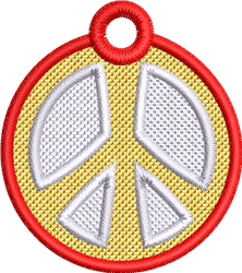 FSL Peace Sign Embroidery Design | AnnTheGran.com
