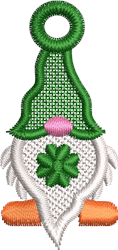 FSL Shamrock Gnome Embroidery Design | AnnTheGran.com