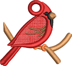 FSL Cardinal Embroidery Design | AnnTheGran.com