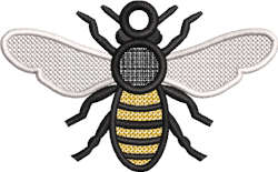 FSL Bee Embroidery Design | AnnTheGran.com