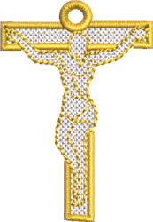 FSL Crucifix Embroidery Design | AnnTheGran.com