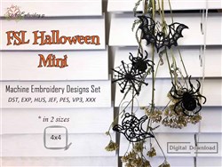 FSL Halloween Mini Embroidery Design | AnnTheGran.com