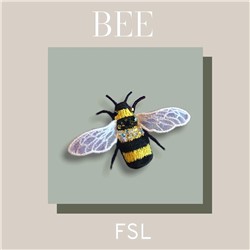FSL Bee Embroidery Design | AnnTheGran.com