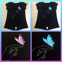 FSL Butterfly Hand Embroidery Design | AnnTheGran.com