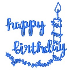 Happy Birthday Embroidery Design | AnnTheGran.com