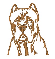Pitbull Outline Embroidery Design | AnnTheGran.com