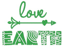 Love Earth Embroidery Design | AnnTheGran.com