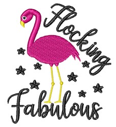 Flocking Fabulous Embroidery Design | AnnTheGran.com