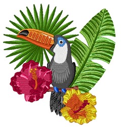 Tropical Toucan Embroidery Design | AnnTheGran.com