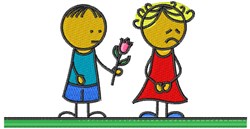 Stick Figure Apology Embroidery Design | AnnTheGran.com