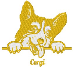 Corgi Outline Embroidery Design | AnnTheGran.com