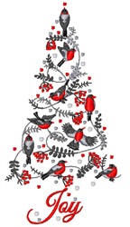 Joy Tree Embroidery Design | AnnTheGran.com