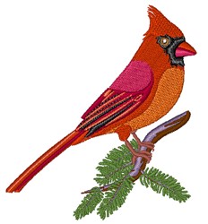 Winter Cardinal Embroidery Design | AnnTheGran.com