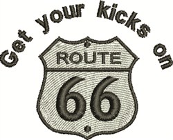 Route 66 Sign Embroidery Design | AnnTheGran.com