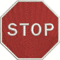 Stop Sign Embroidery Design | AnnTheGran.com