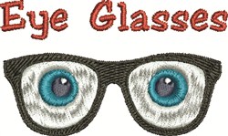 Eye Glasses Embroidery Design | AnnTheGran.com