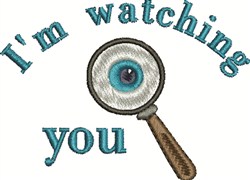 Watching You Embroidery Design | AnnTheGran.com