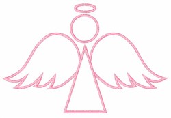 Angel Outline Embroidery Design | AnnTheGran.com
