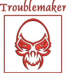 Free Troublemaker Embroidery Design | AnnTheGran.com