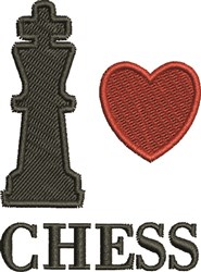 Free Kings Love Chess Embroidery Design | AnnTheGran.com