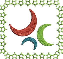 Three Crescents Embroidery Design | AnnTheGran.com