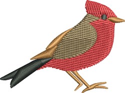Red Robin Embroidery Design | AnnTheGran.com