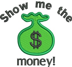 Show Money Embroidery Design | AnnTheGran.com