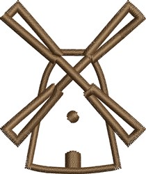 Windmill Outline Embroidery Design | AnnTheGran.com