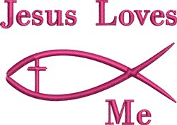 Jesus Loves Me Embroidery Design | AnnTheGran.com