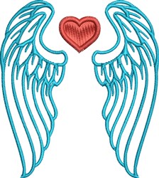 Angel Heart Embroidery Design | AnnTheGran.com