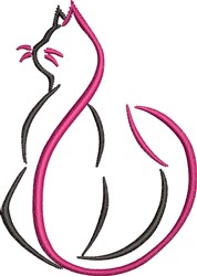 Cat Outline Embroidery Design | AnnTheGran.com