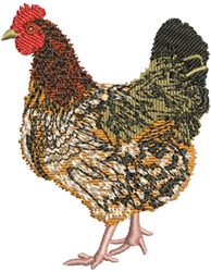 Hen Embroidery Design | AnnTheGran.com