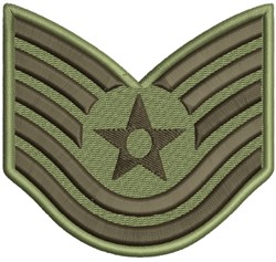 Air Force Technical Sergeant Embroidery Design | AnnTheGran.com