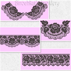 Rose Lace Embroidery Design | AnnTheGran.com