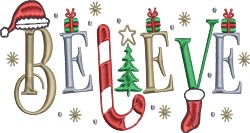 Believe Embroidery Design | AnnTheGran.com