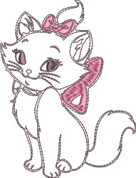 Aristocats Marie Embroidery Design | AnnTheGran.com