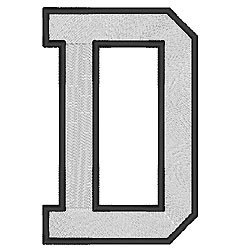 College Block D Embroidery Design | AnnTheGran.com
