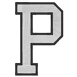 College Block P Embroidery Design | AnnTheGran.com