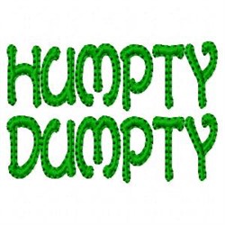 Humpty Dumpty Embroidery Design | AnnTheGran.com
