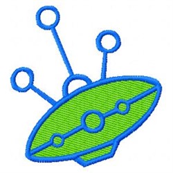 Alien UFO Embroidery Design | AnnTheGran.com